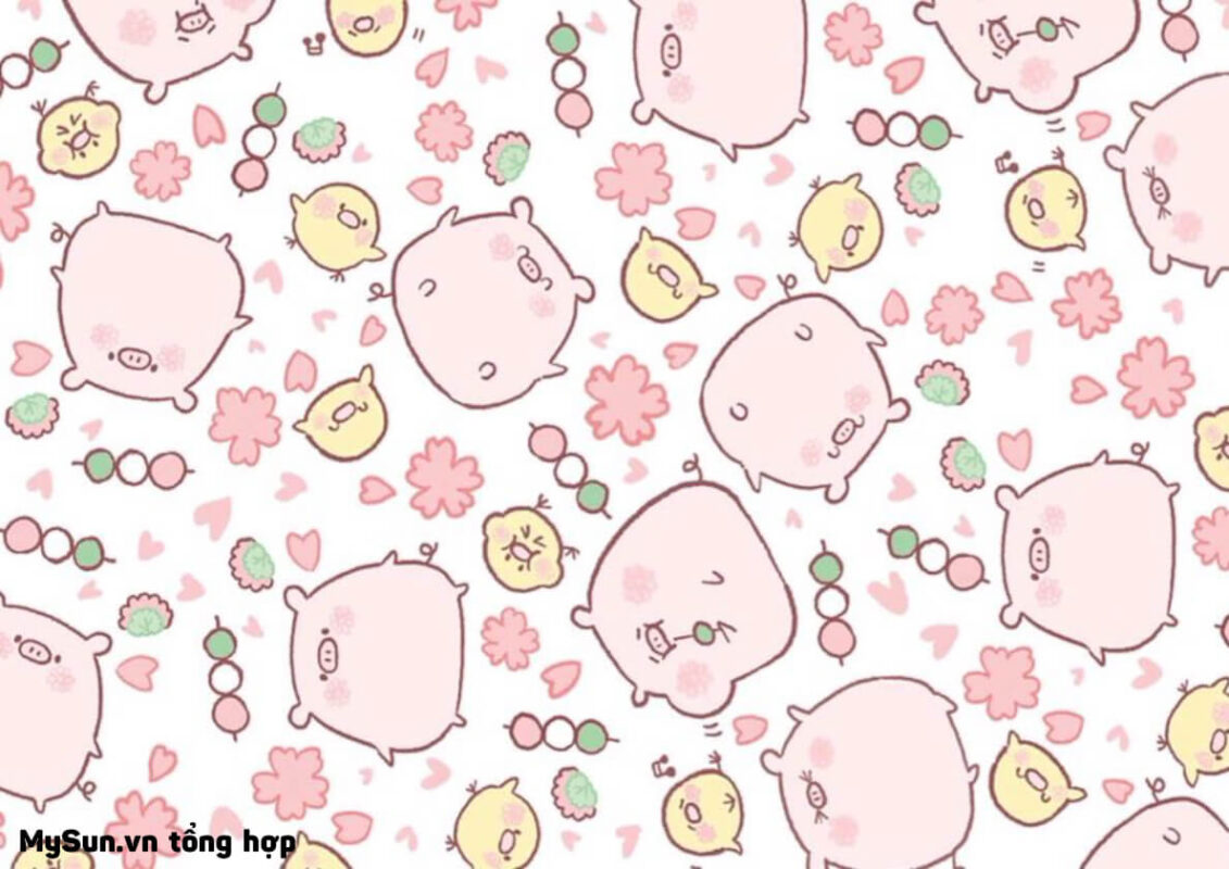 Cách vẽ tô màu ảnh hoạt hình con heo (lợn) mập chibi cute dễ thương 🐽